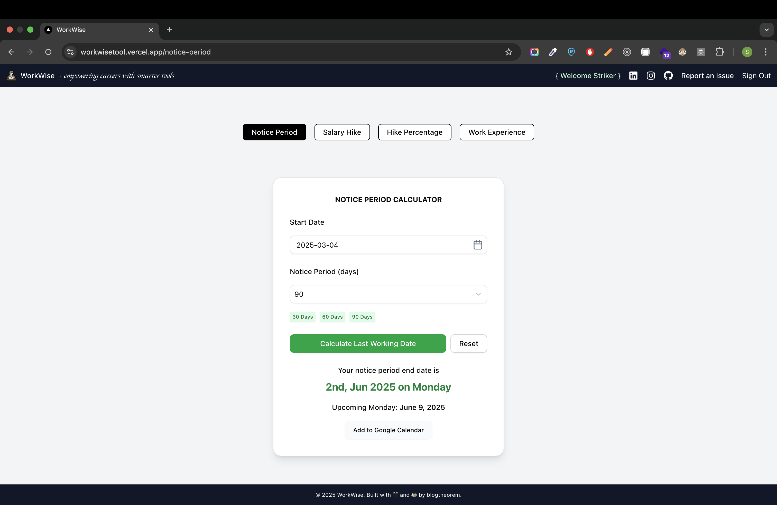 Notice Period Calculator Find Your Last Working Day In Seconds